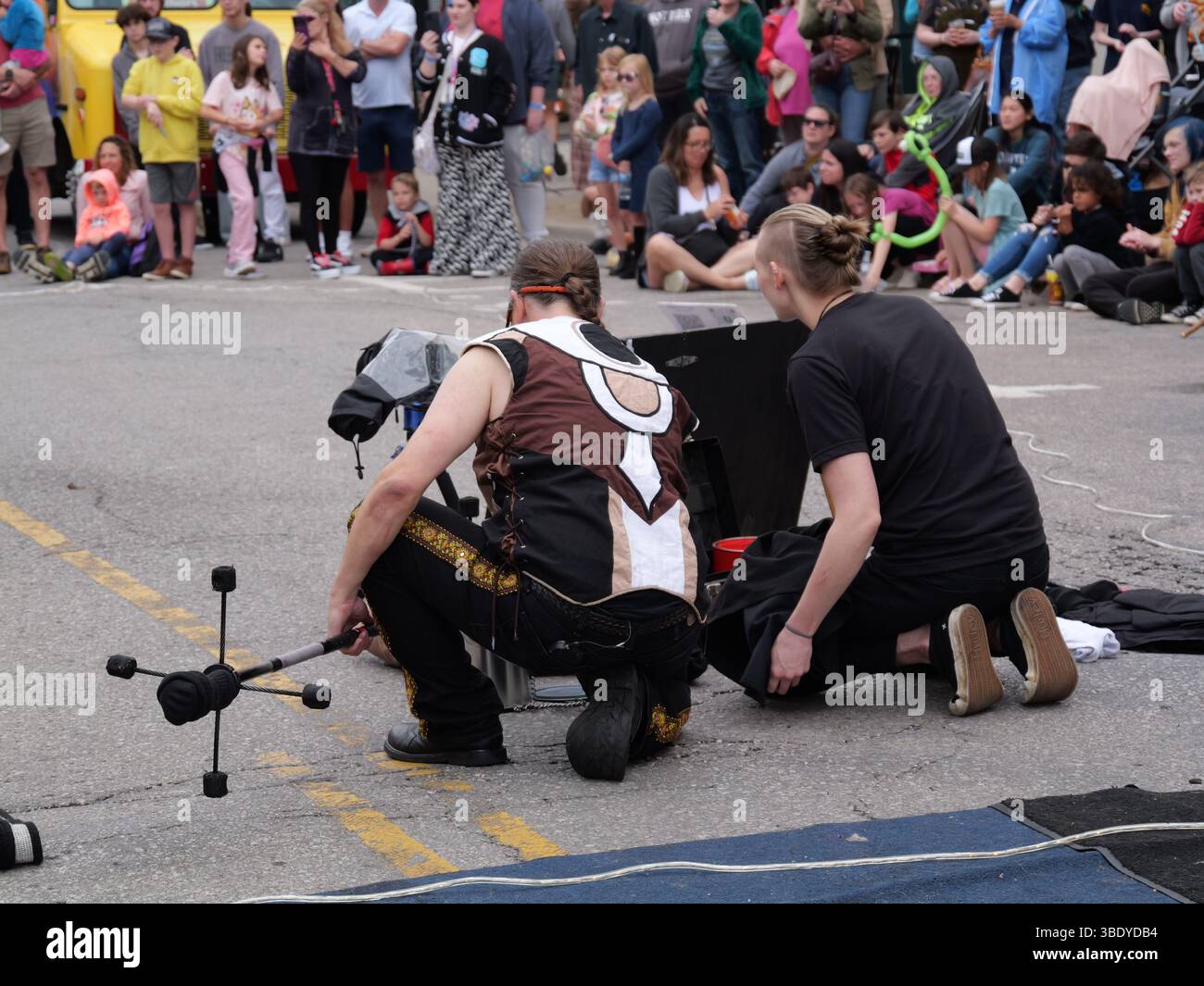 Lawrence, Kansas - May 25, 2025: 17th Annual Lawrence Busker Festival ...