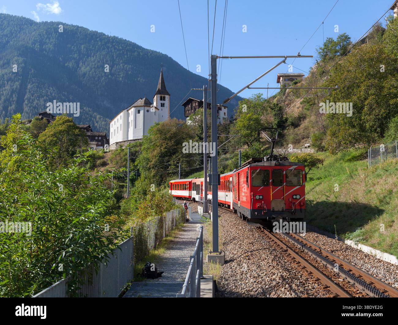 Matterhorn Gotthard Bahn Deh 4/4 meter gauge electric motor luggage van ...
