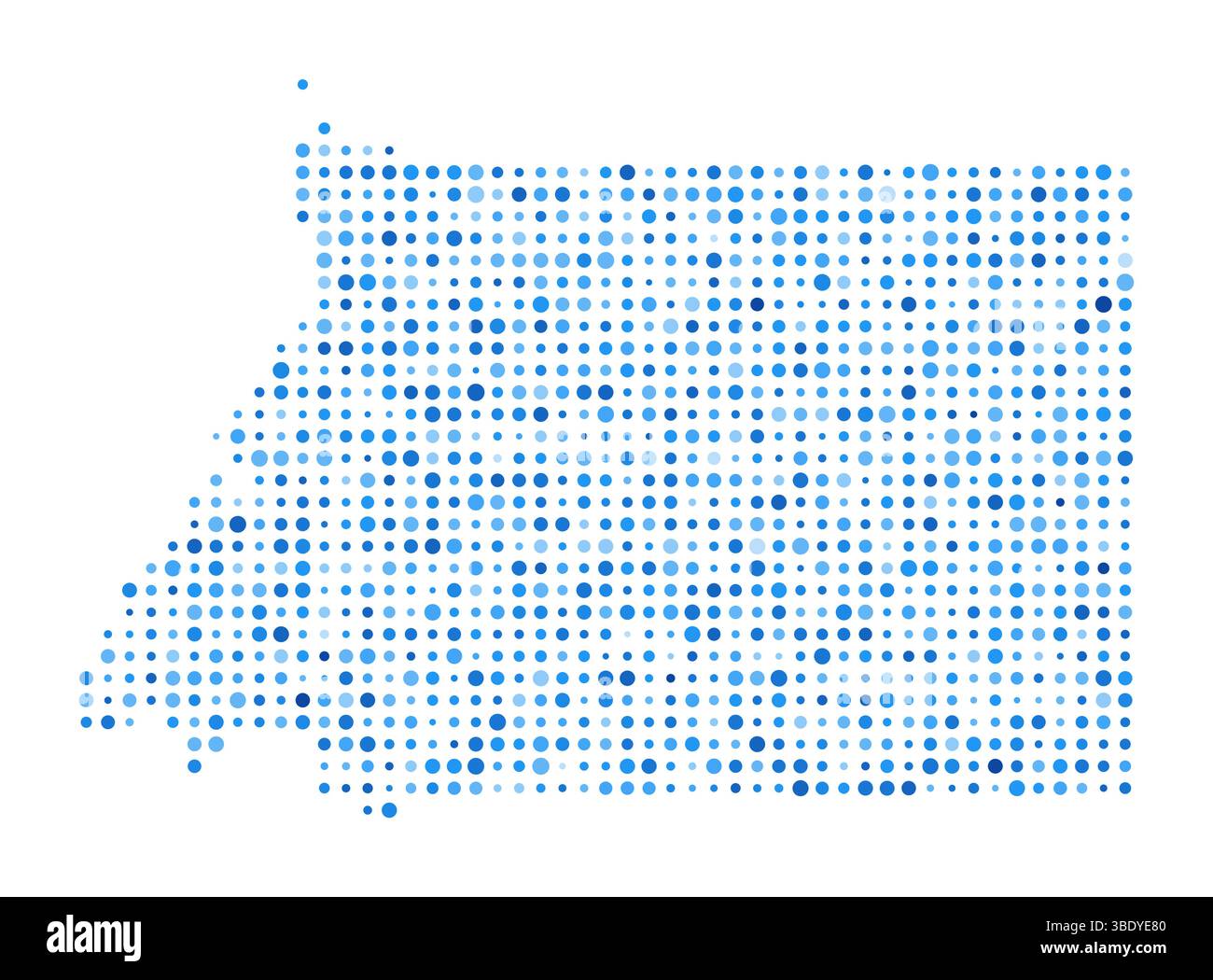 Equatorial Guinea Dot Map. Country Digital Style Shape. Equatorial Guinea vector image. Country ...