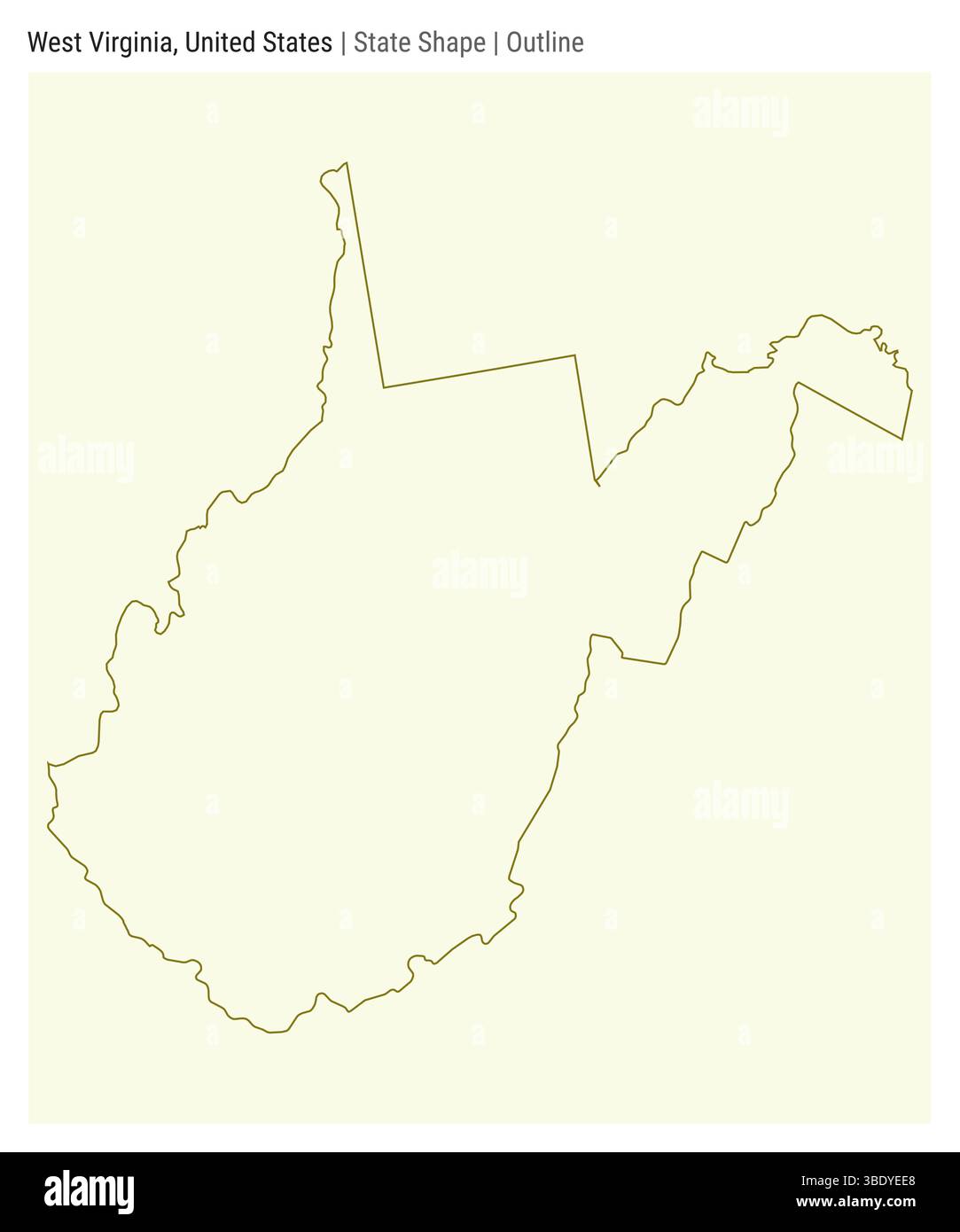 Virginia state map hi-res stock photography and images - Alamy