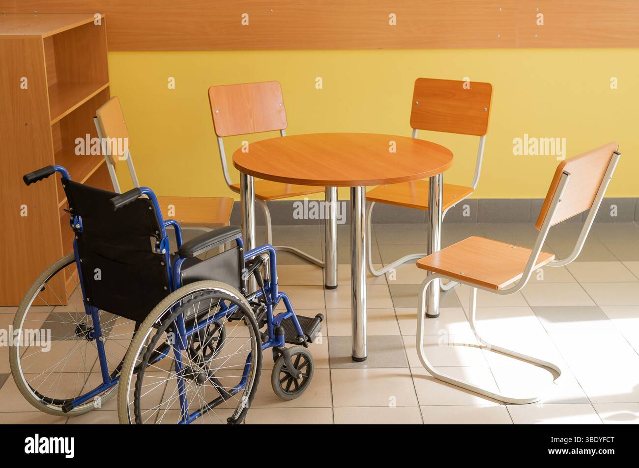 Wheelchair Accessible Seating in an Educational Space Stock Photo - Alamy