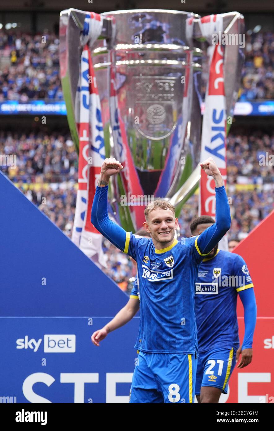 AFC Wimbledon's Callum Maycock after the Sky Bet League Two play off ...