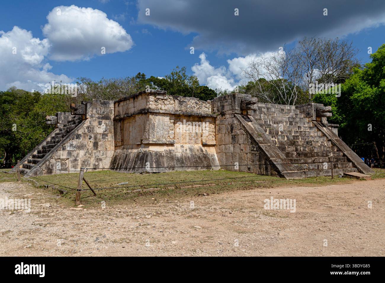 Chichen Itza, Mexico - February 25th 2019: The Platform of Venus, a ...