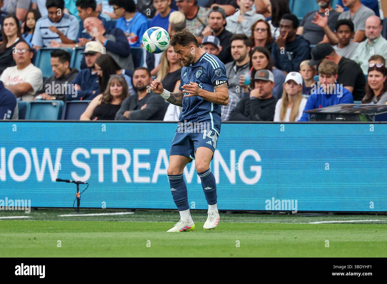 Kansas City, KS, USA. 24th May, 2025. Sporting Kansas City defender Tim ...