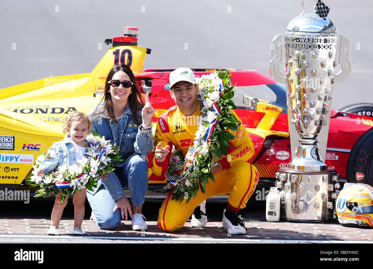 INDIANAPOLIS, IN - MAY 26: IndyCar driver Alex Palou (10) poses for ...