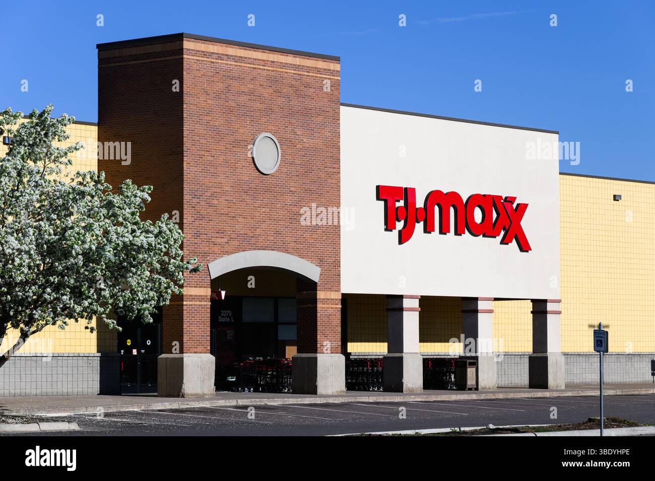 Missoula, MT, USA - May 7, 2025; TJ Maxx discount department store ...
