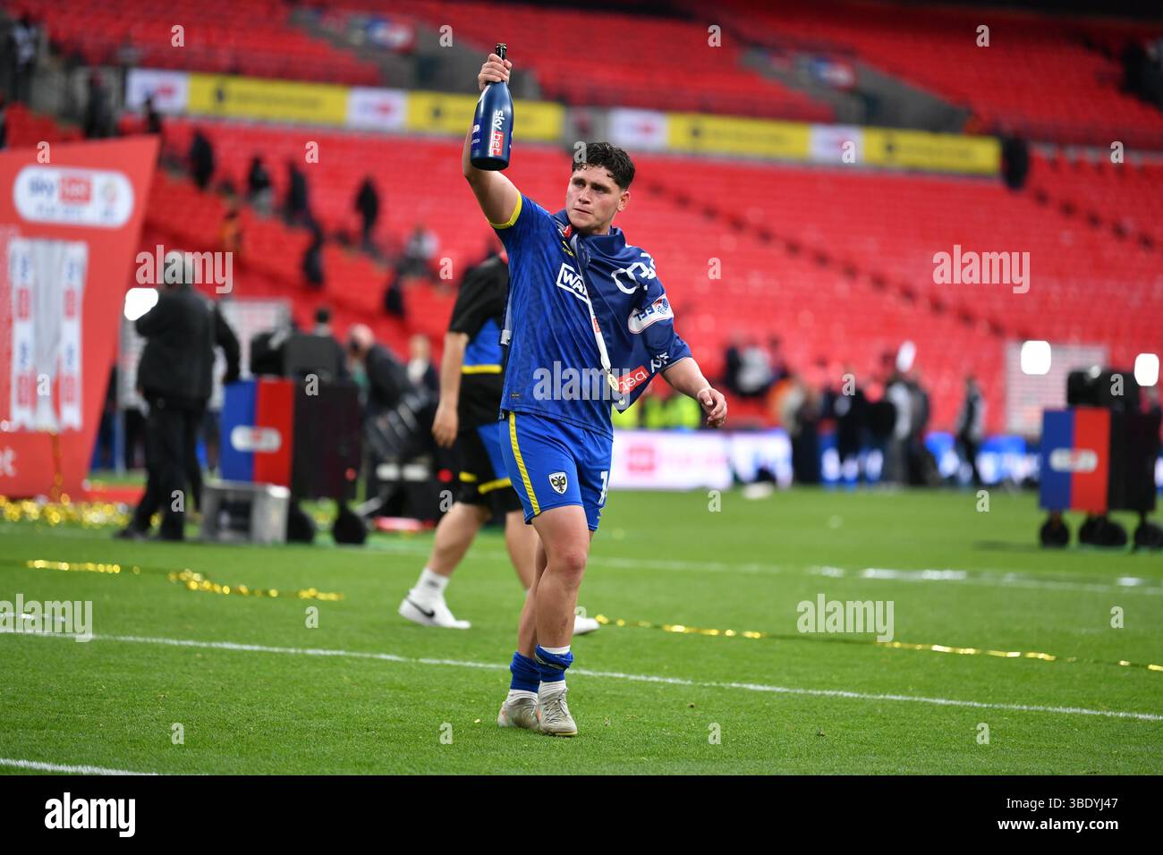 London, England. 26th May 2025. Matty Stevens celebrates after winning ...