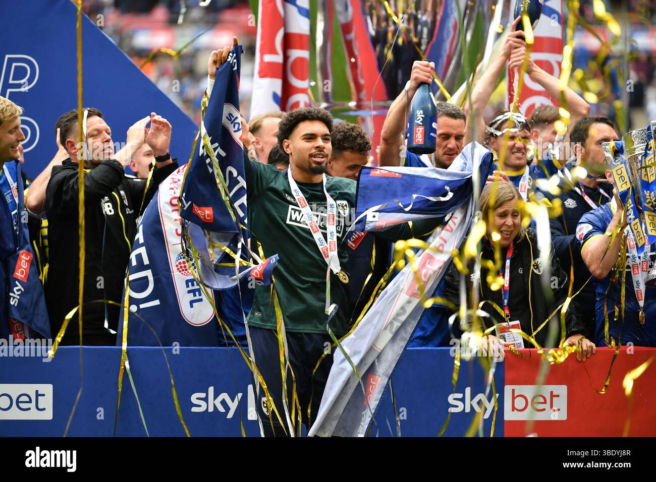 London, England. 26th May 2025. Owen Goodman celebrates after winning ...