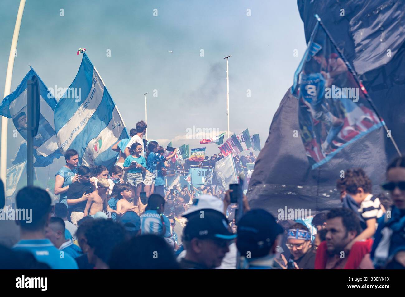 Naples, Italy. 26th May, 2025. SSC Napoli scudetto parade. The team on ...