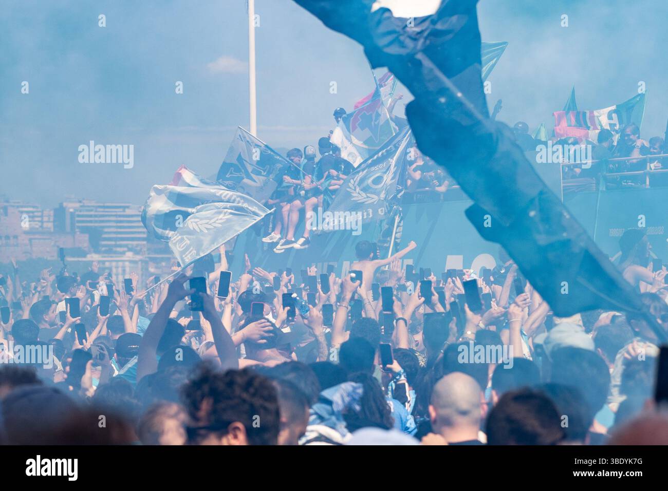 Naples, Italy. 26th May, 2025. SSC Napoli scudetto parade. The team on ...