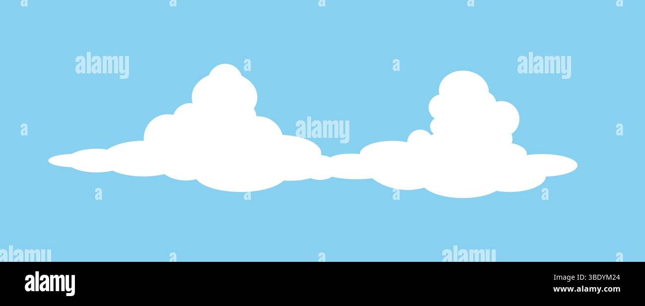 Clouds shape on white Stock Vector Images - Alamy