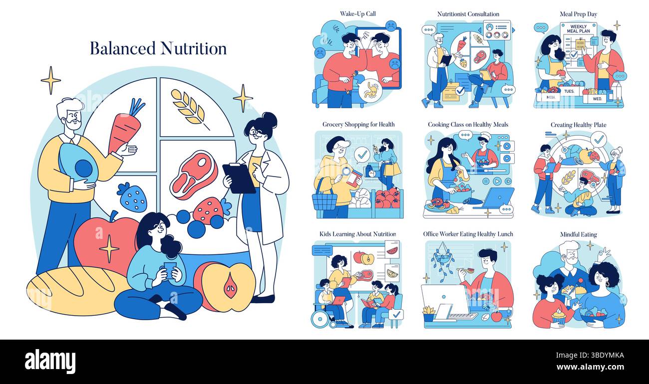 Healthy office habits Stock Vector Images - Alamy