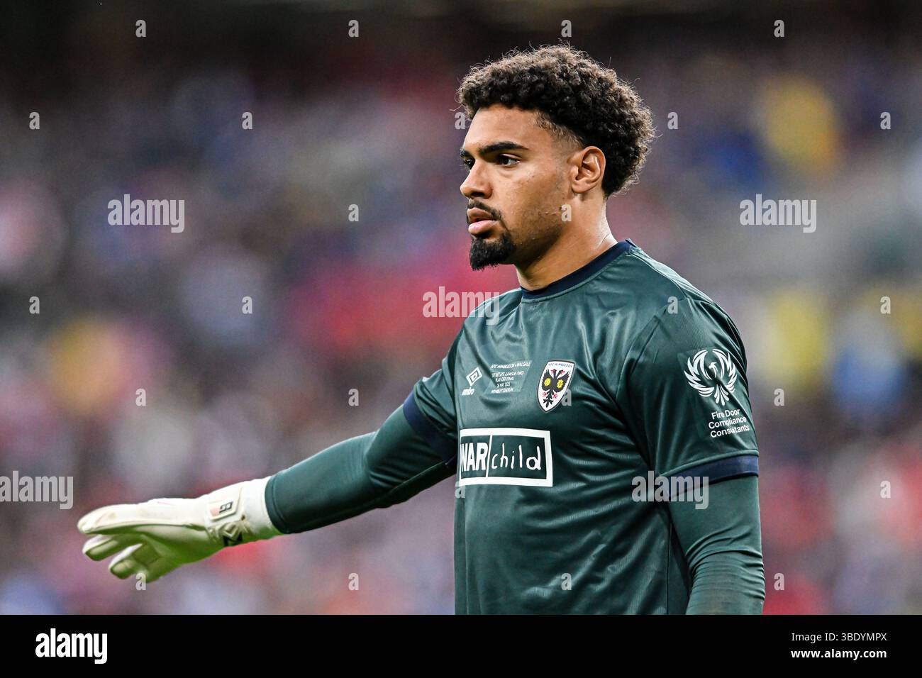 London on Monday 26th May 2025. Goalkeeper Owen Goodman (1 AFC ...