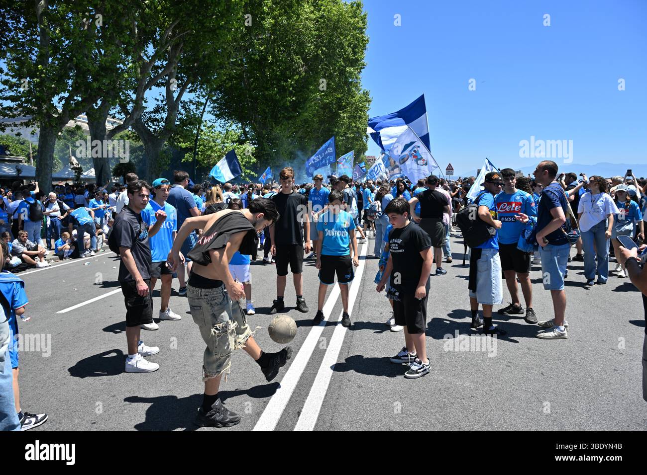 Naples, Italy. 26th May, 2025. Parade on Lungomare Carcciolo of the ...