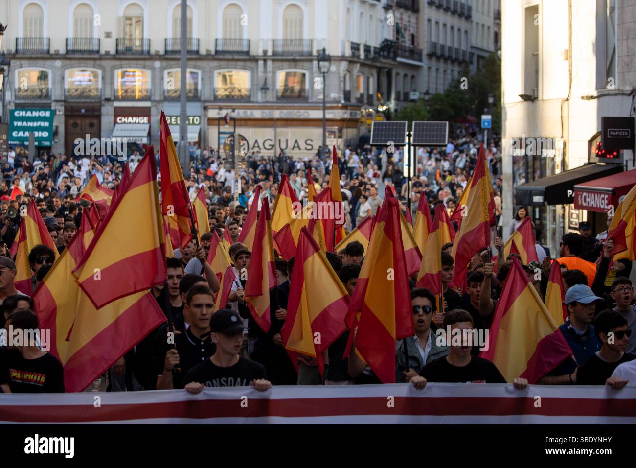 Madrid, Spain. 23th May, 2025. March organized by the far-right ...