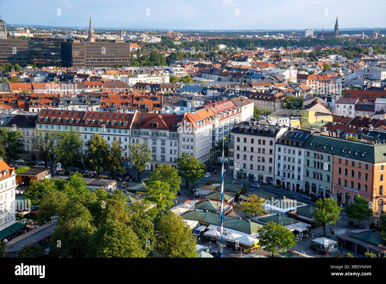 Aerial view viktualienmarkt in hi-res stock photography and images - Alamy
