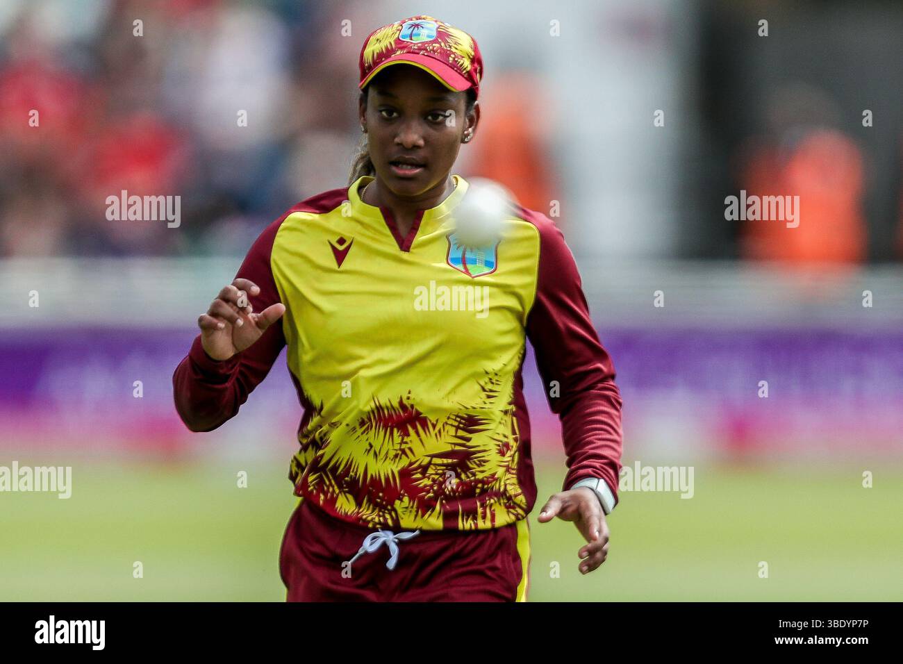 Zaida James of West Indies Women in action during the 3rd Vitality IT20 ...