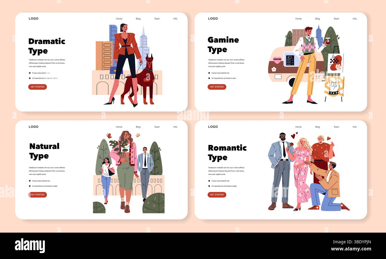 Fashion personalities Stock Vector Images - Alamy