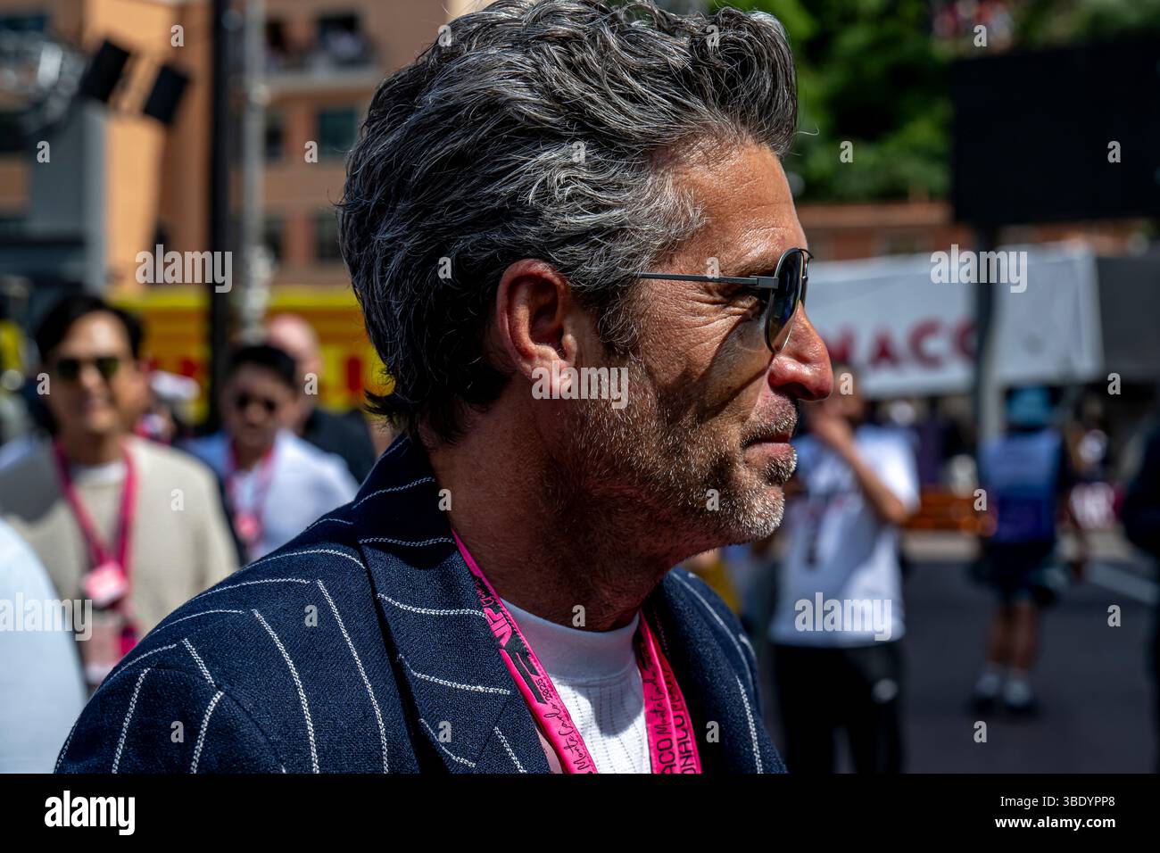 Monte Carlo, Monaco, 24 May 2025, Patrick Dempsey, famous movie star ...