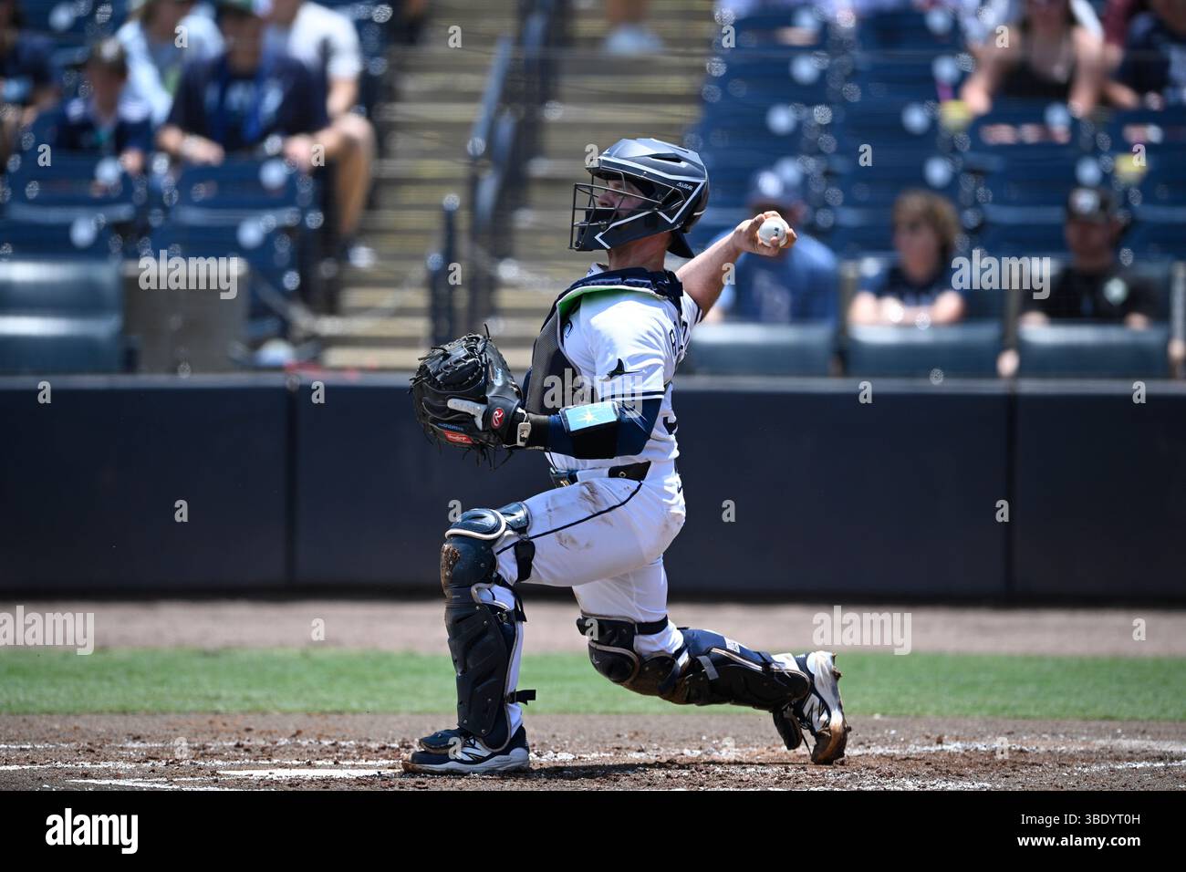 Tampa Bay Rays catcher Ben Rortvedt during the second inning of a ...