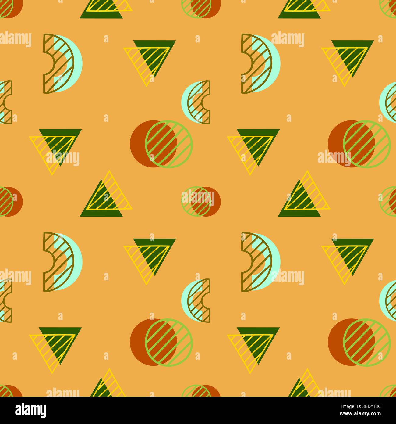 A seamless vector pattern inspired by the American Southwest, featuring ...