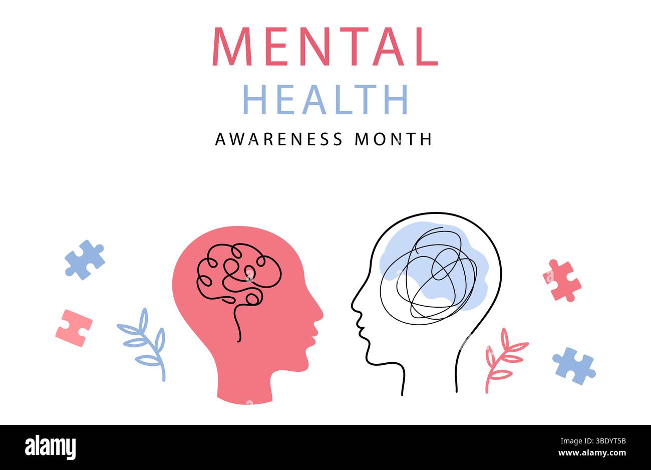 Mental Health Day .Vector Illustration Stock Vector Image & Art - Alamy