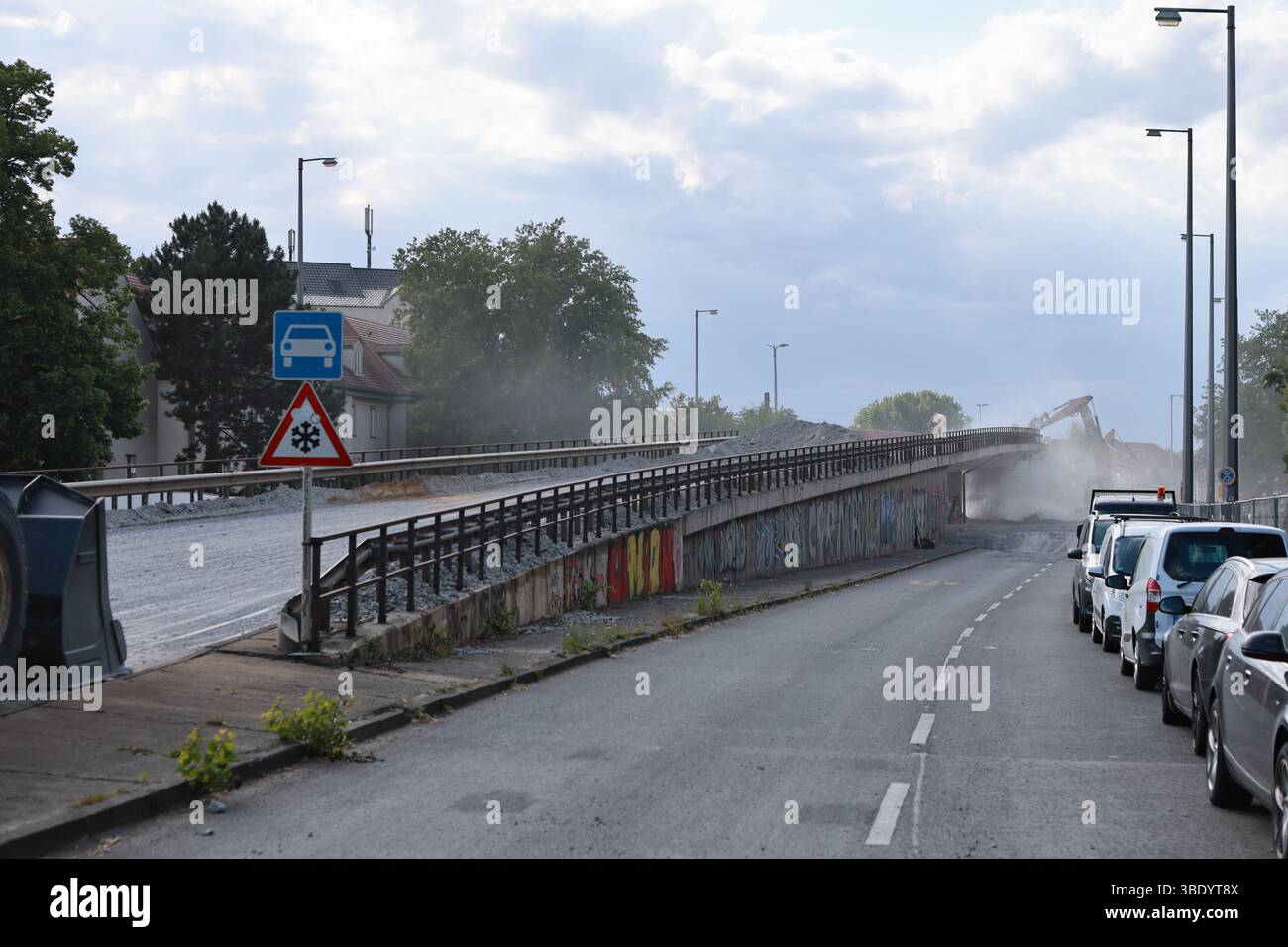 05/26/2025, Berlin, Germany, Excavator during demolition work.Rapid ...