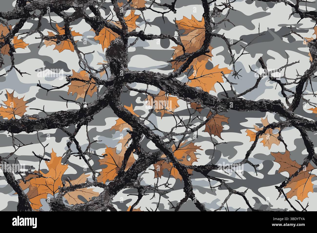Real brown leaves Stock Vector Images - Alamy