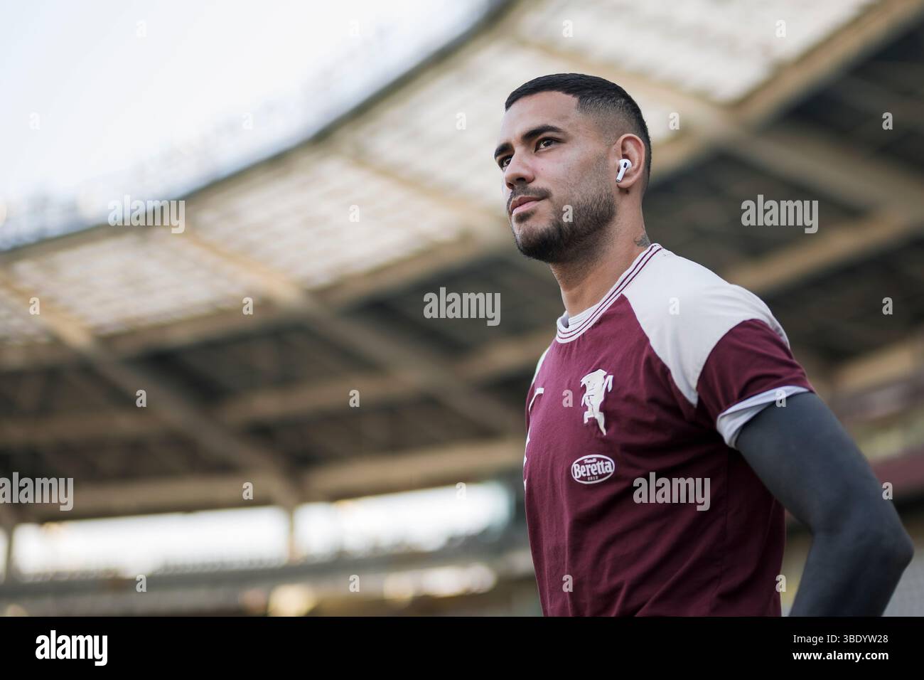 Antonio Sanabria of Torino FC looks on prior to the Serie A football ...