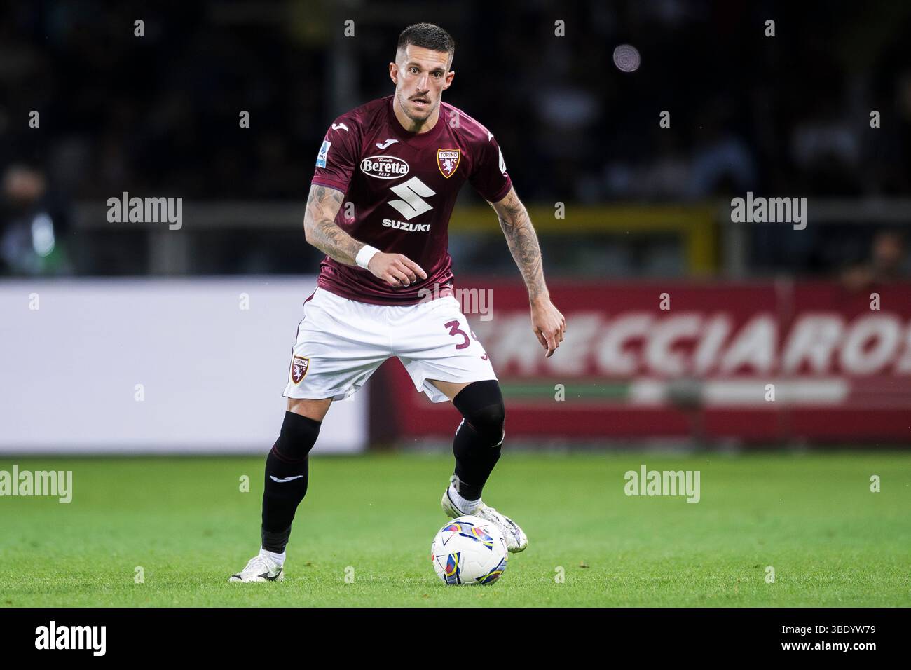 Cristiano Biraghi of Torino FC in action during the Serie A football ...