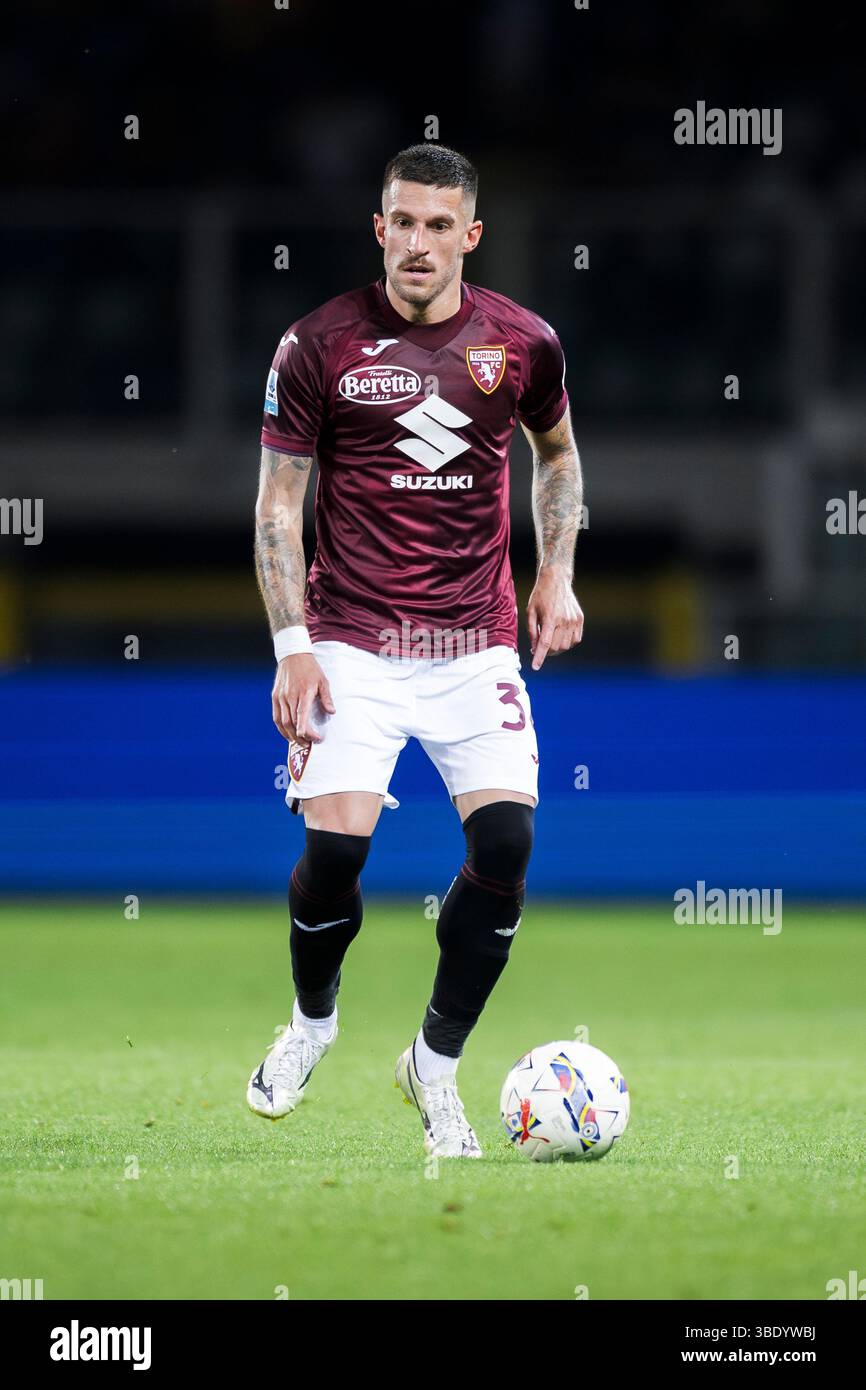 Cristiano Biraghi of Torino FC in action during the Serie A football ...