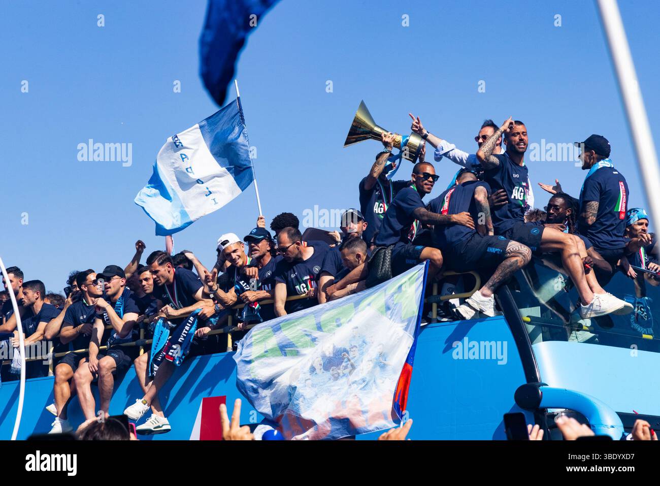 Naples, Italy. 26th May, 2025. SSC Napoli, Serie A Champions of Italy ...