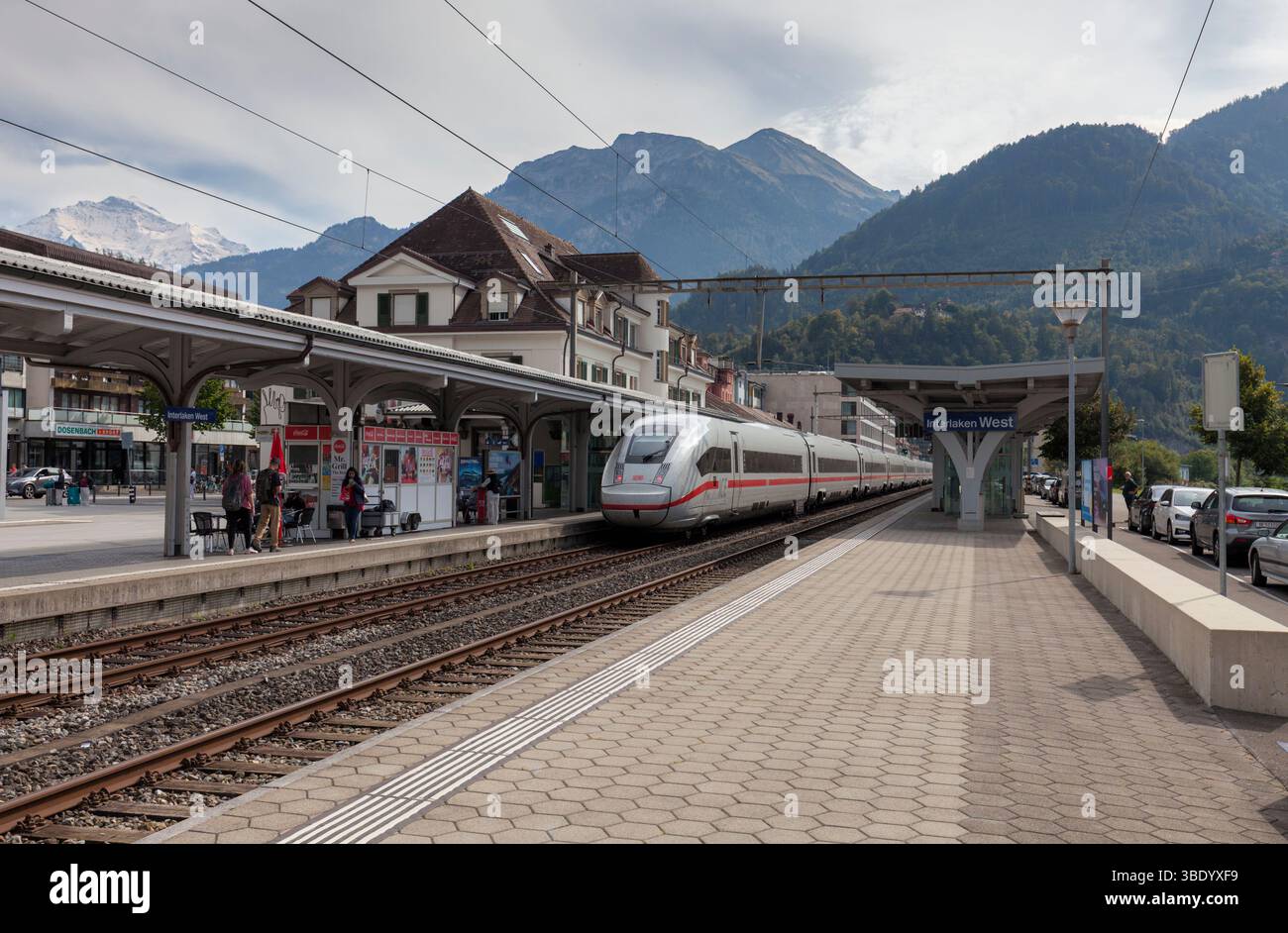 DB ( German railways ) Intercity Express train ICE 412 at Interlaken ...