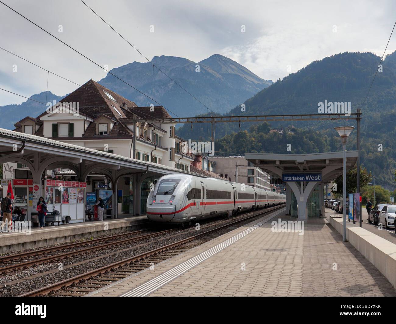 DB ( German railways ) Intercity Express train ICE 412 at Interlaken ...