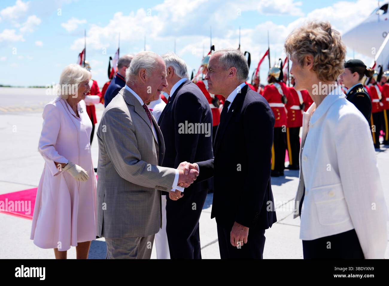 Ottawa, Canada. 26th May, 2025. Prime Minister Mark Carney greets King ...