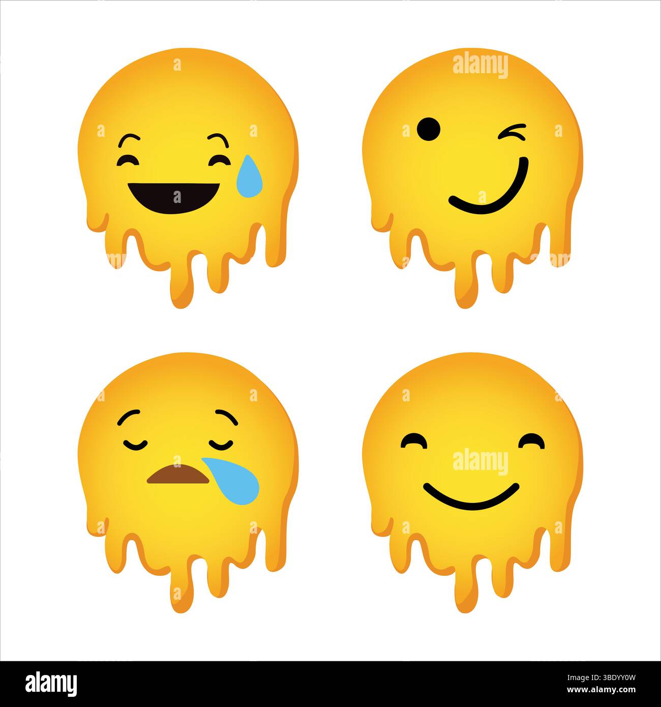 Emoji crying laughing Stock Vector Images - Alamy