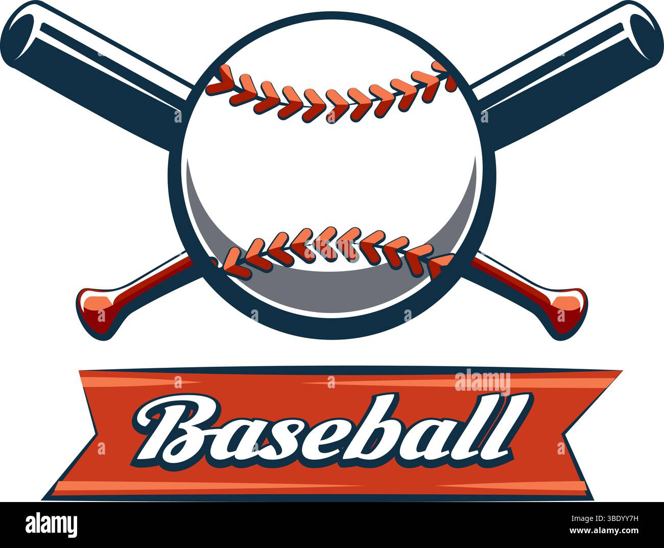Baseball game emblem Stock Vector Image & Art - Alamy