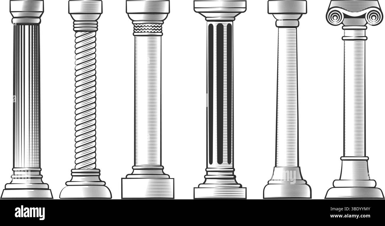 Portal with columns Stock Vector Images - Alamy