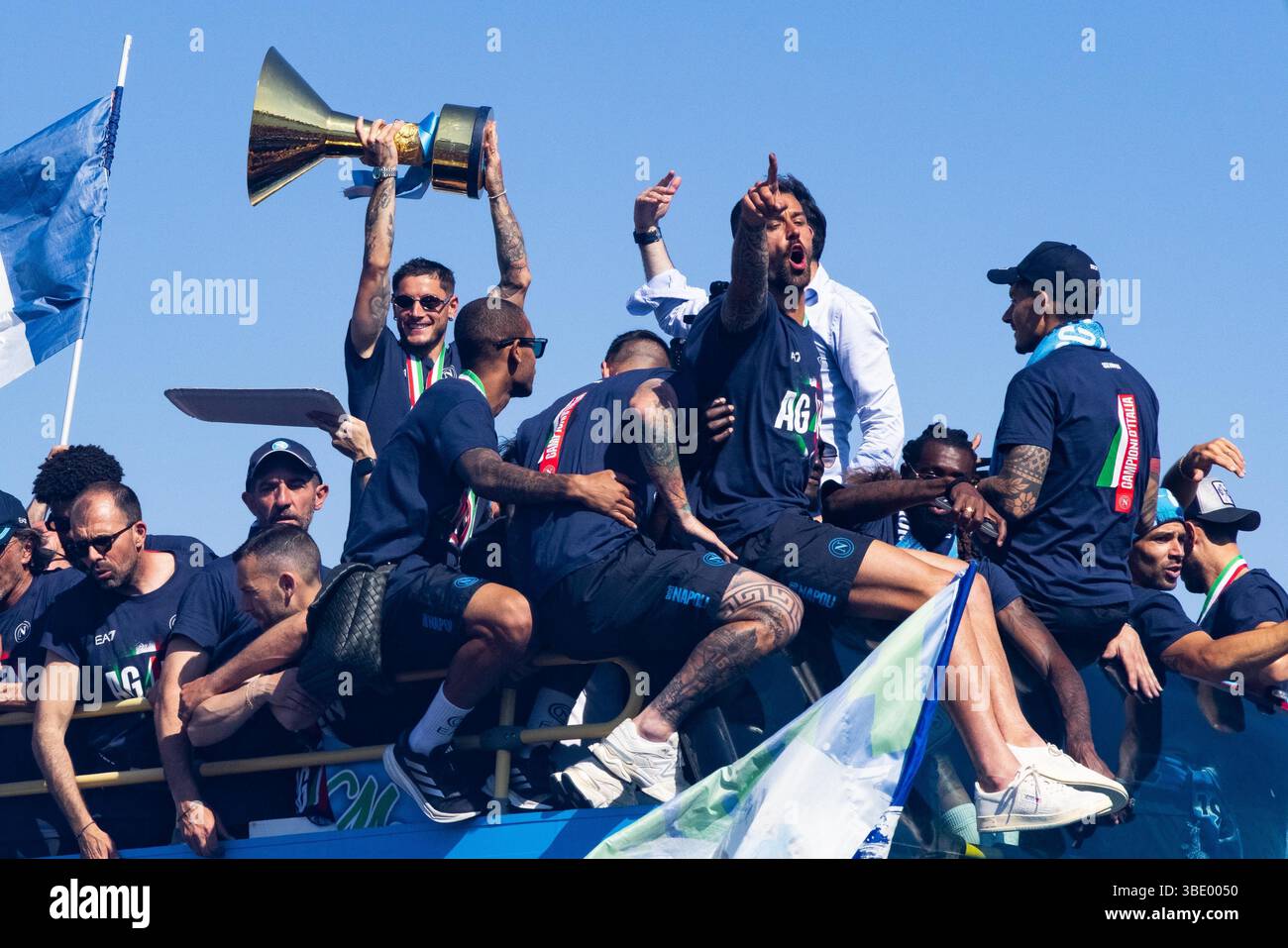 Naples, Italy. 26th May, 2025. SSC Napoli, Serie A Champions of Italy ...