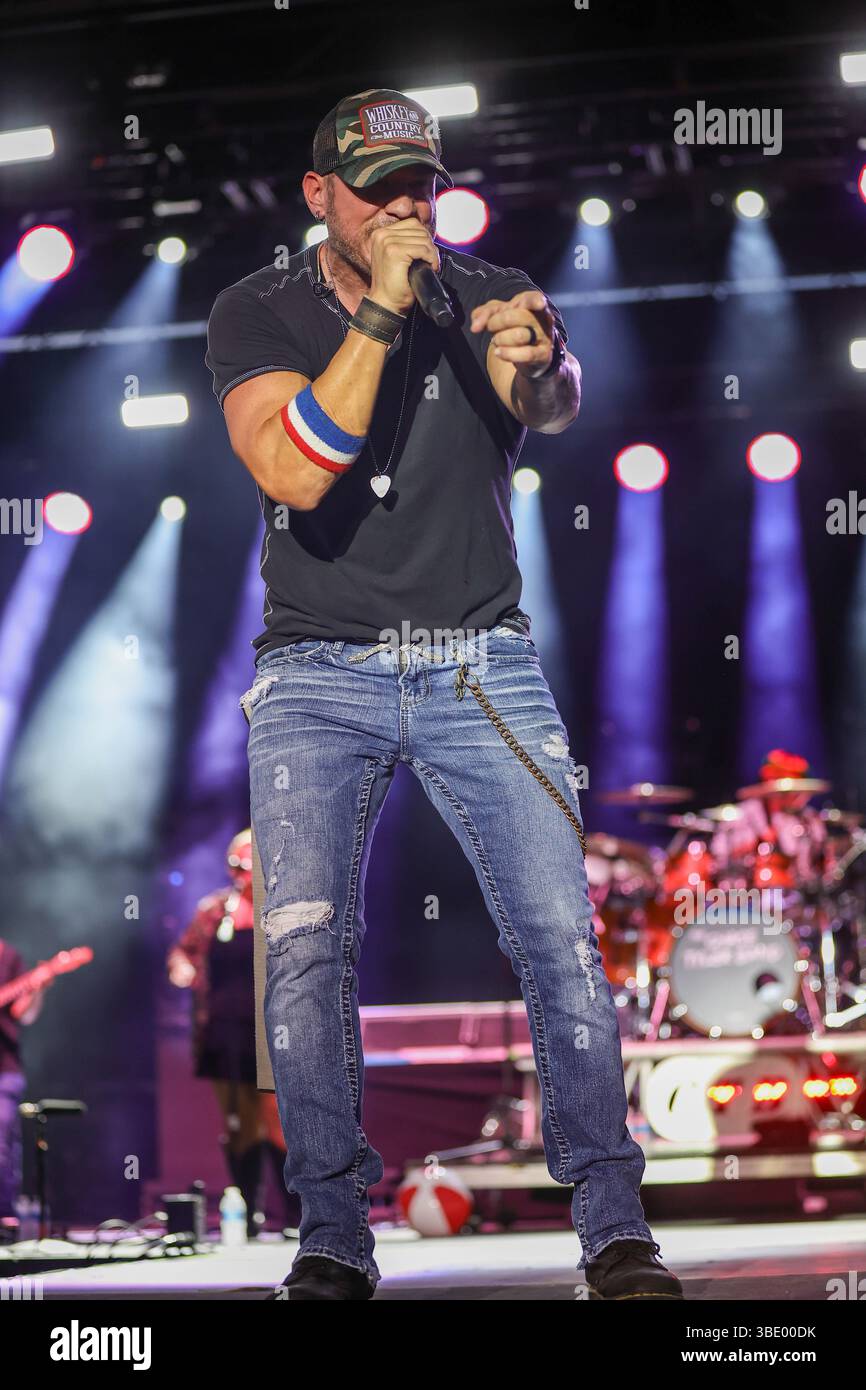 Denham Springs, LA, USA. 25th May, 2025. The Chase Tyler Band rocks the ...