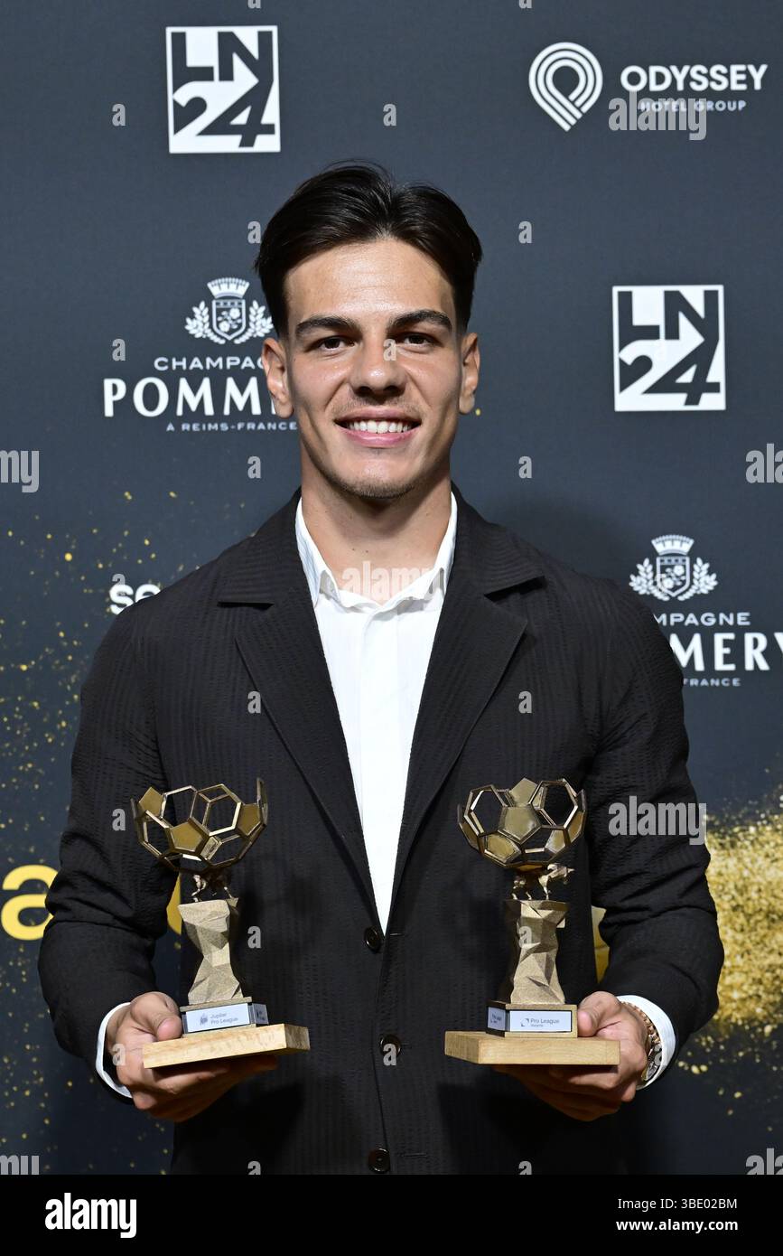 Antwerp, Belgium. 26th May, 2025. Club's Ardon Jashari poses with his ...