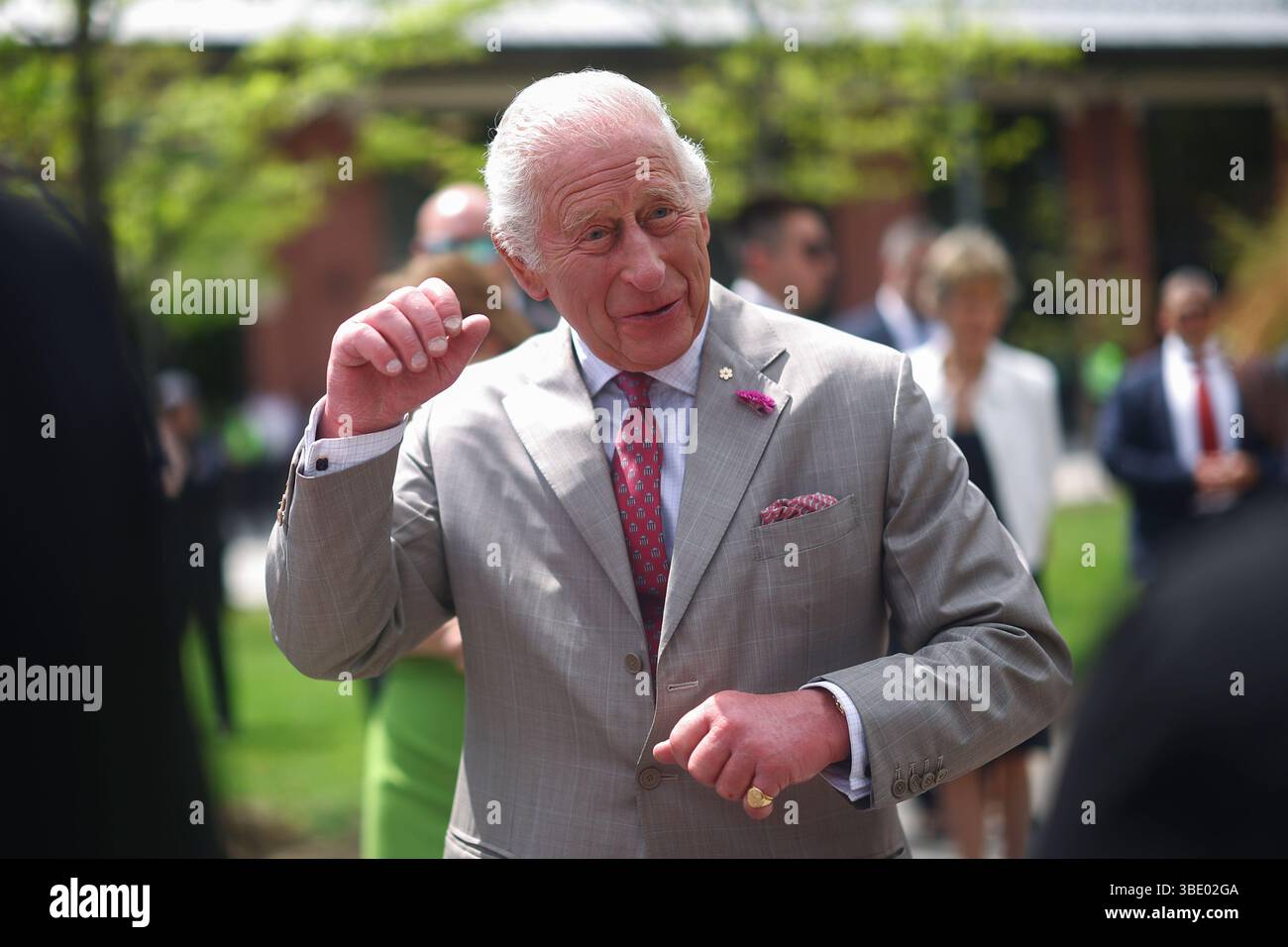 King Charles III during a visit to a community event at Lansdowne Park ...