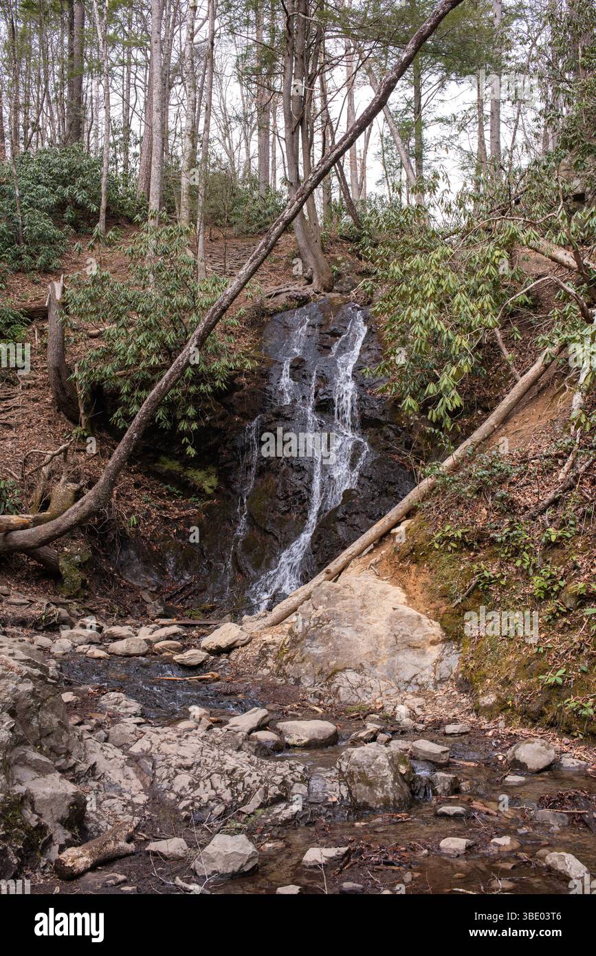 Cataract Falls, Great Smoky Mountains National Park, Tennessee Stock ...