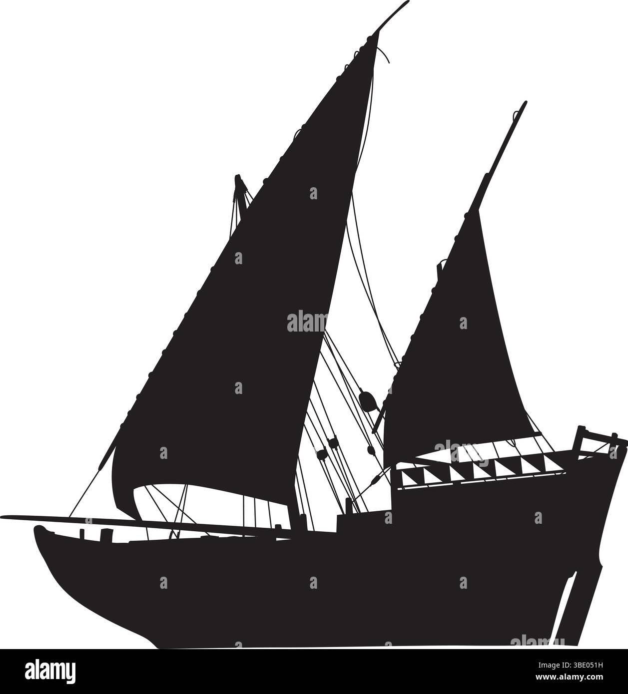 Clipper ship sails Cut Out Stock Images & Pictures - Alamy