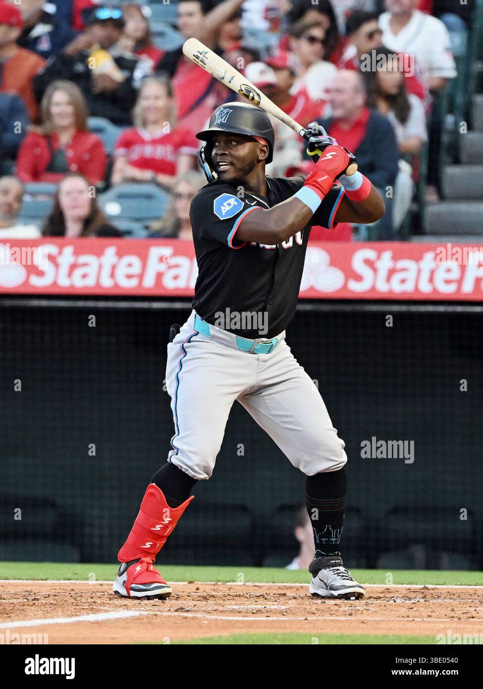 ANAHEIM, CA - MAY 24: Miami Marlins second baseman Ronny Simon (41 ...