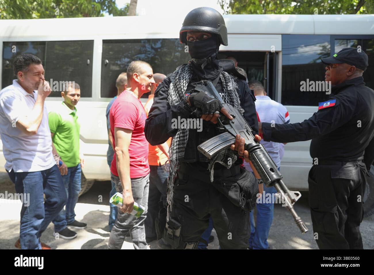 Colombians and Haitians who are accused of involvement in the 2021 ...