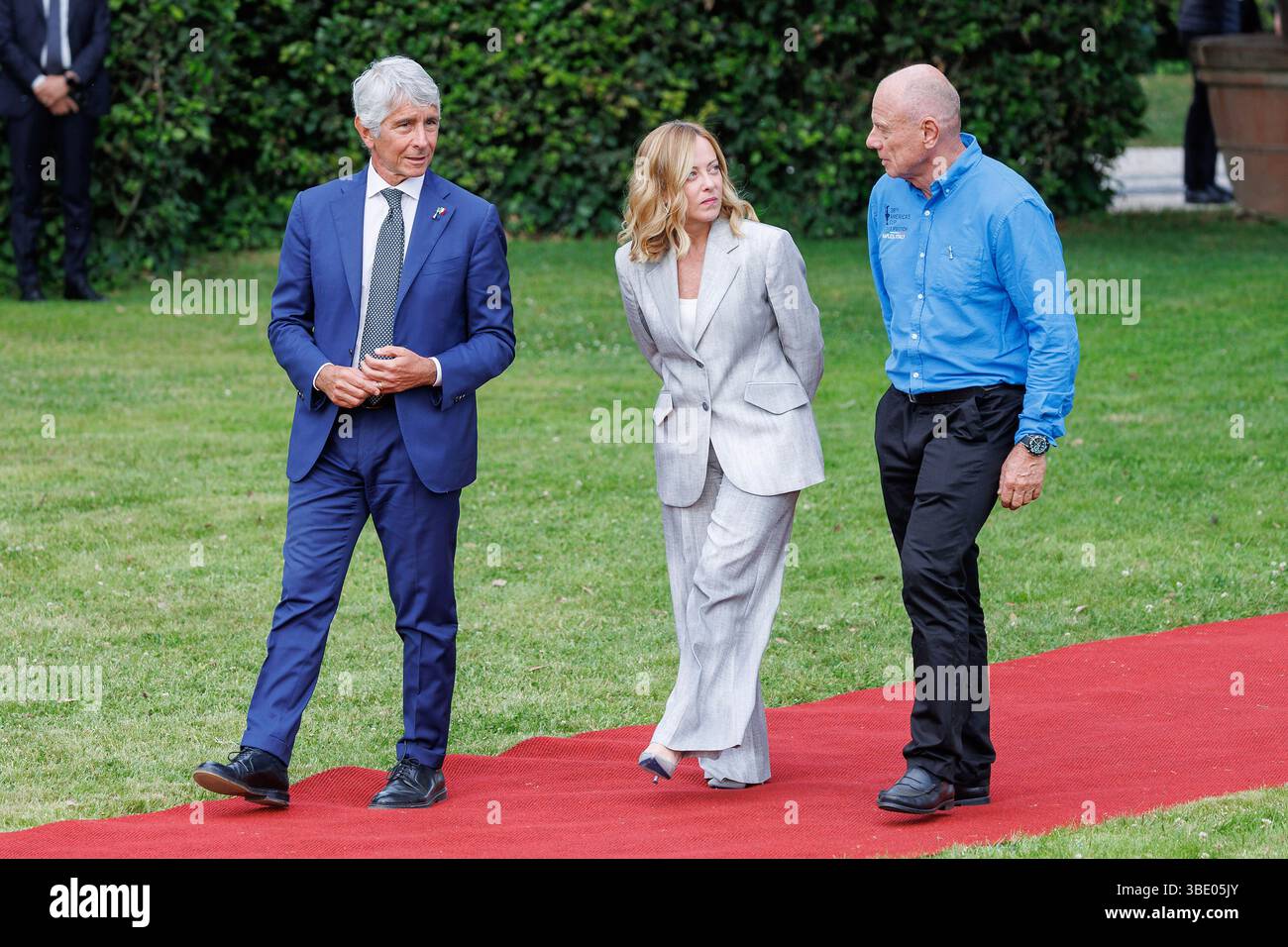 Da sx, il ministro dello Sport Andrea Abodi, a presidente del Consiglio ...
