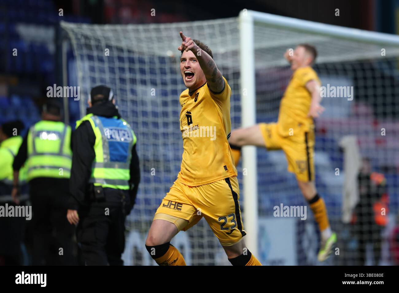 Livingston's Robbie Muirhead celebrates scoring their side's third goal ...