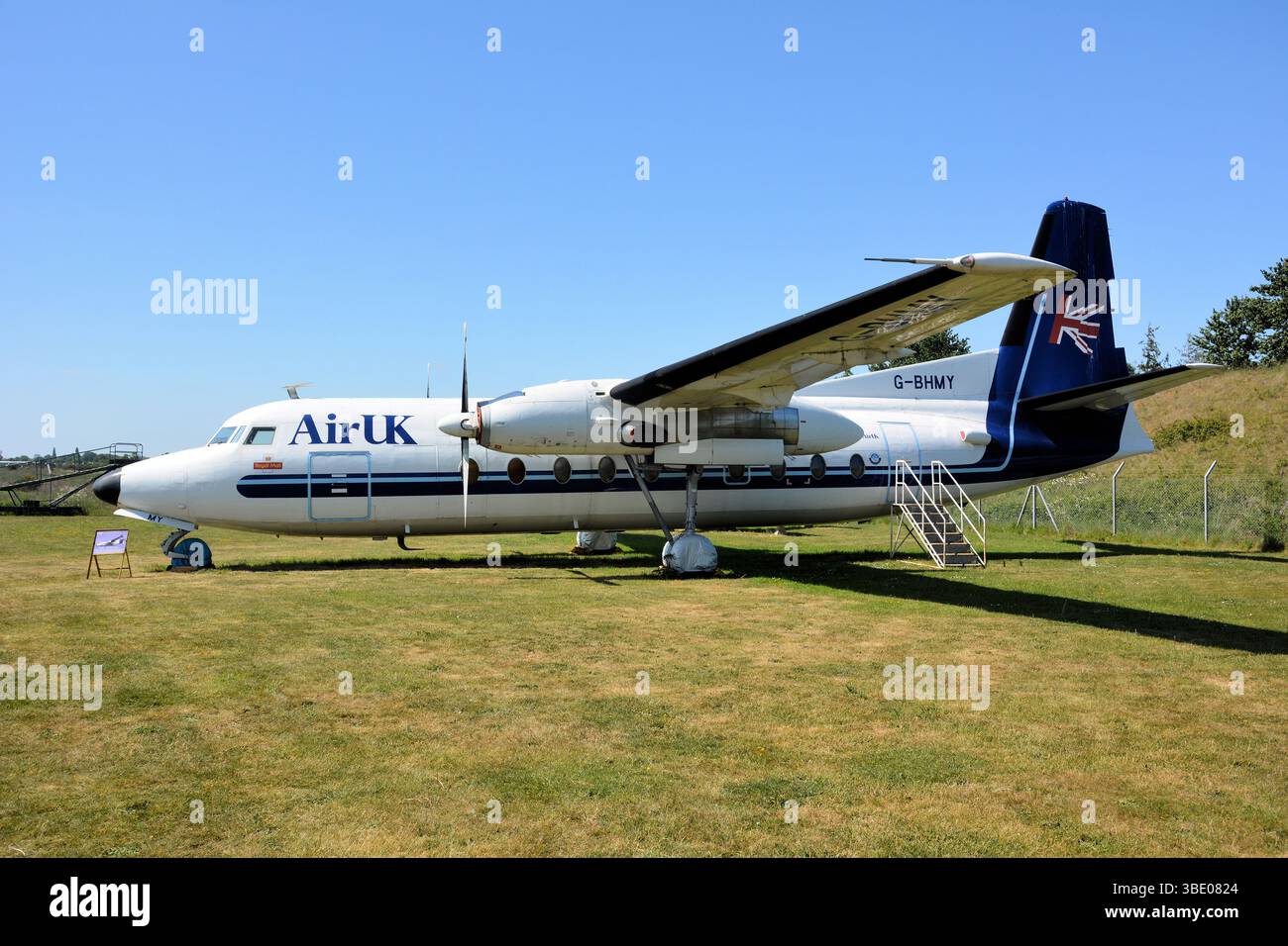 Fokker F-27 Mark 200 Friendship, formerly of AirUK, on display at City ...