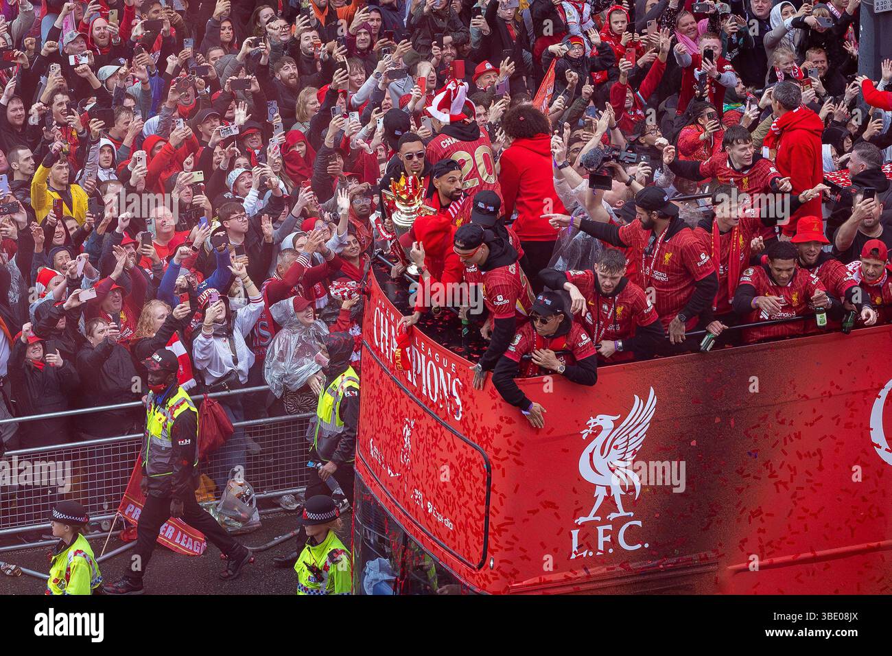 City Centre, Liverpool, Merseyside, UK. 26th May, 2025. Liverpool FC ...